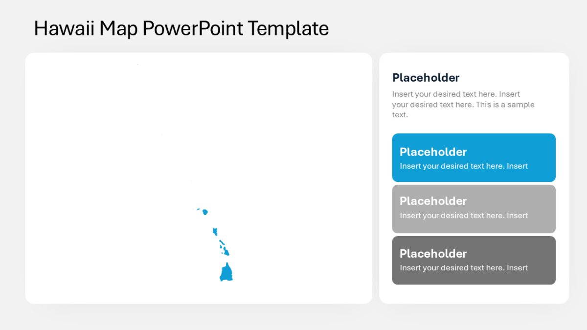 Hawaii Map PowerPoint Template - SlideFeast