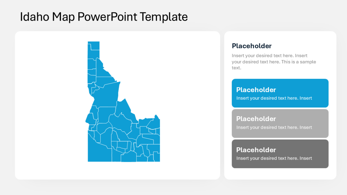Idaho Map PowerPoint Template - SlideFeast