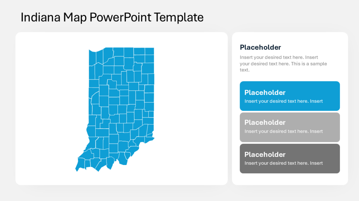 Indiana Map PowerPoint Template - SlideFeast