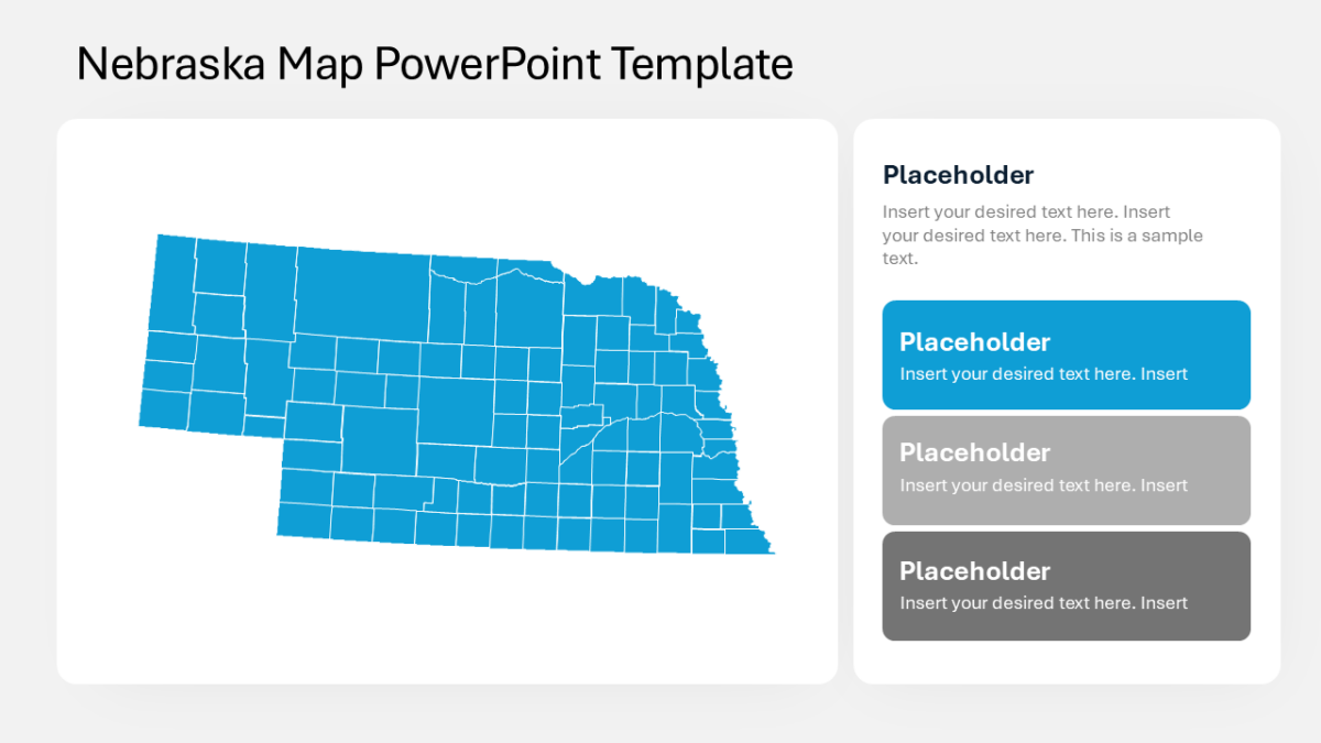 Nebraska Map PowerPoint Template - SlideFeast