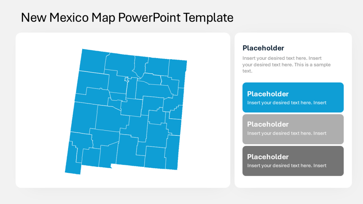 New Mexico Map PowerPoint Template - SlideFeast