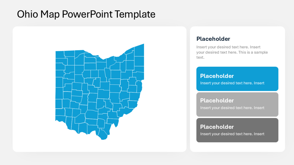 Ohio Map PowerPoint Template - SlideFeast
