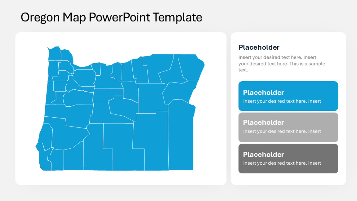 Oregon Map PowerPoint Template - SlideFeast