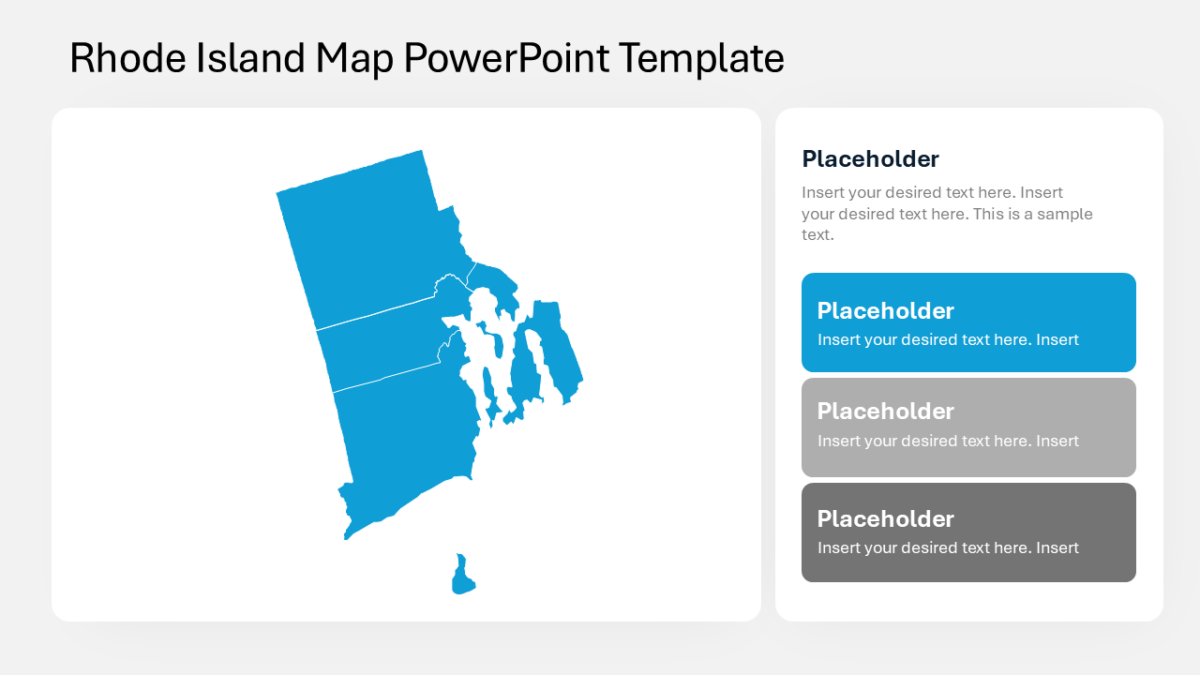 Rhode Island Map PowerPoint Template - SlideFeast