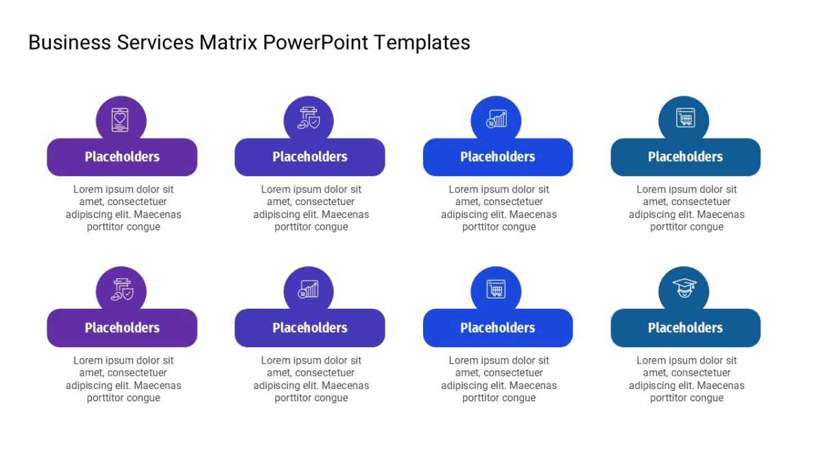 Business Services Matrix PowerPoint Templates - SlideFeast