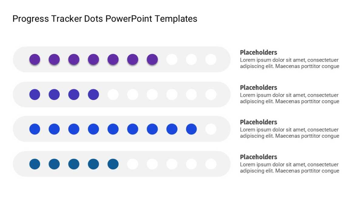 Progress Tracker Dots PowerPoint Templates - SlideFeast