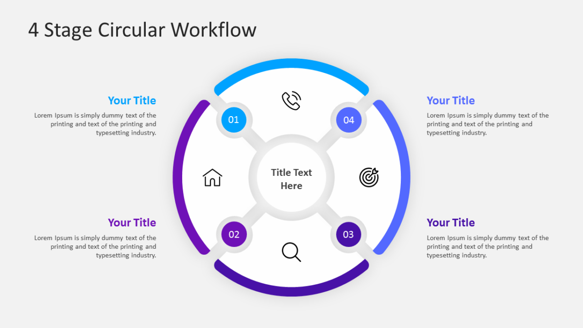 4 Stage Circular Workflow - SlideFeast