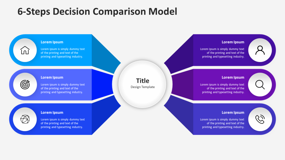 6 Steps Decision Comparison Model - SlideFeast
