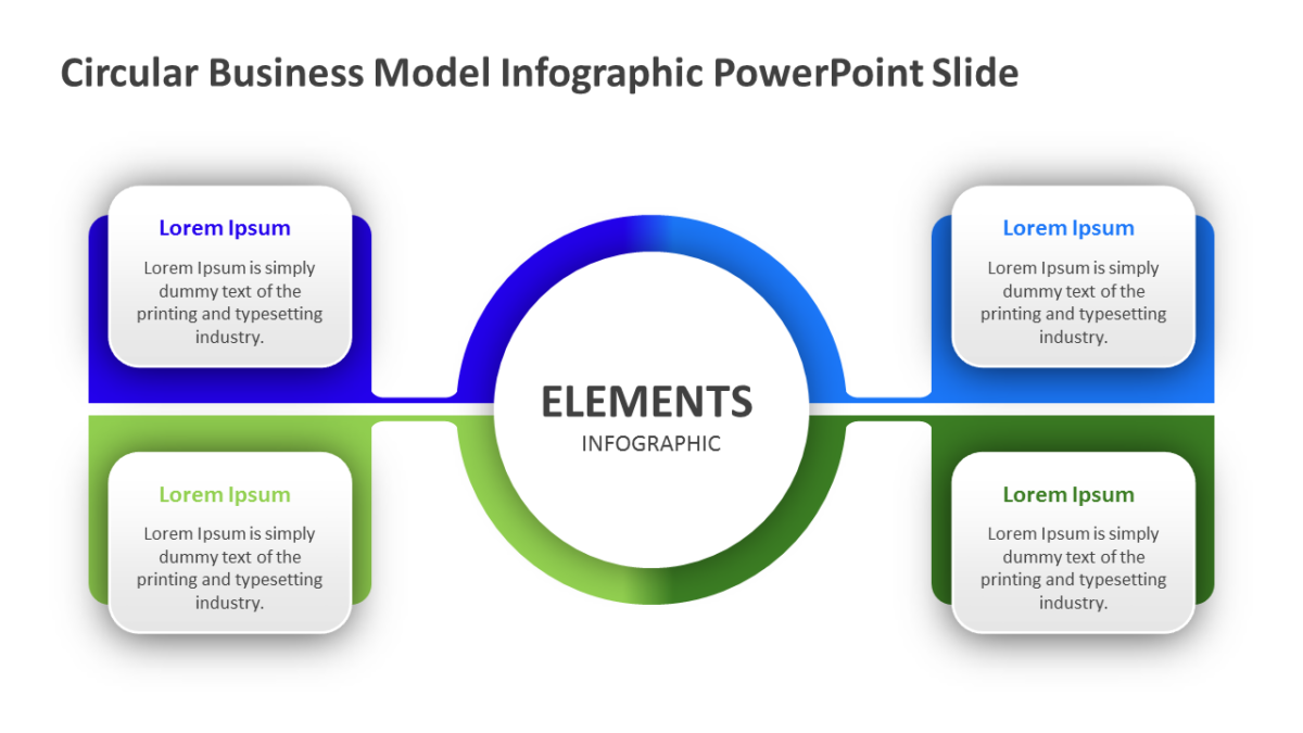 Circular Business Model Infographic PowerPoint Slide - SlideFeast