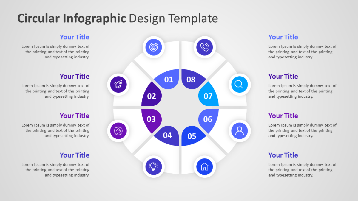 Circular Infographic Design Template - SlideFeast