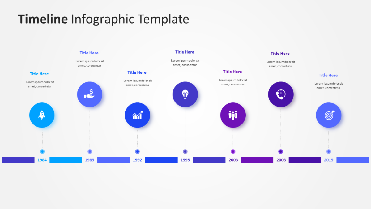 Clean Circular Timeline Design - SlideFeast