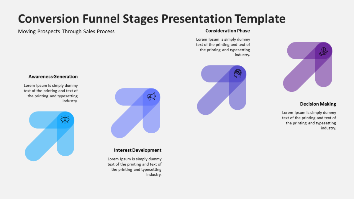 Conversion Funnel Stages Presentation Template - SlideFeast