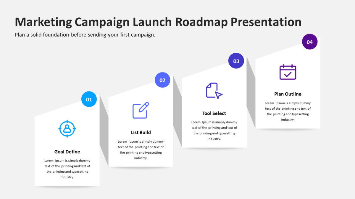 Marketing Campaign Launch Roadmap Presentation - SlideFeast