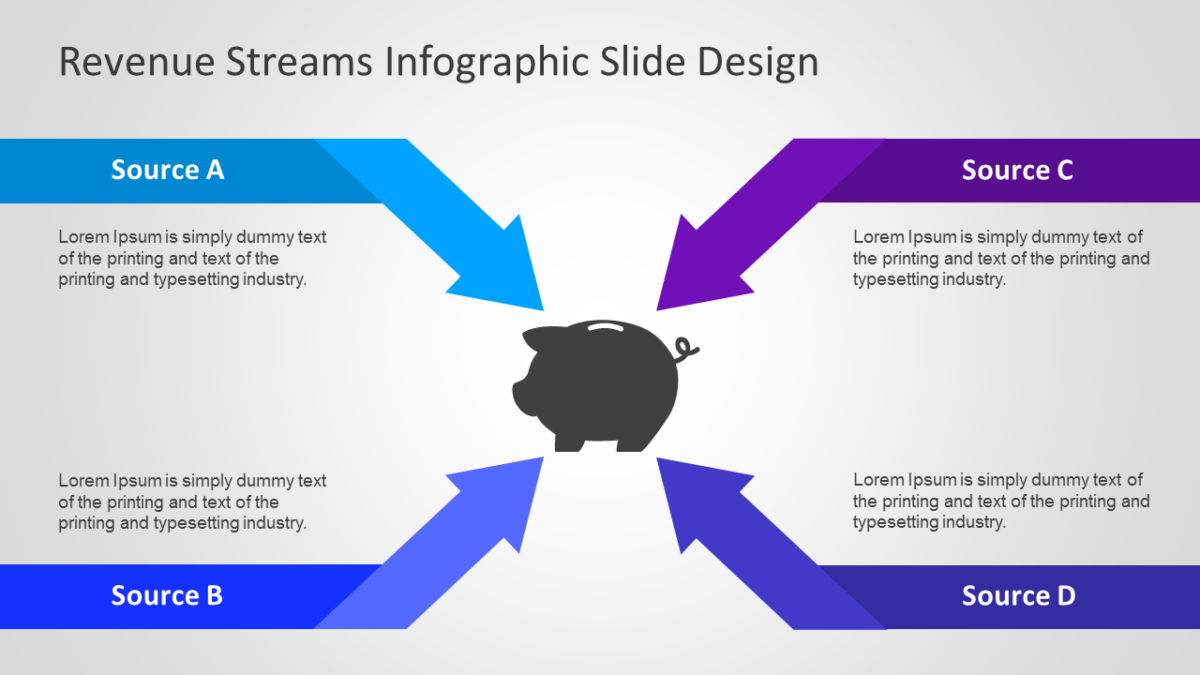 Revenue Streams Infographic Slide Design - SlideFeast