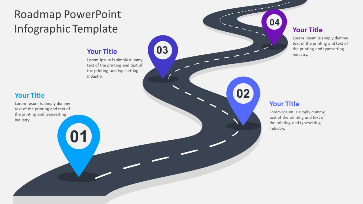Roadmap PowerPoint Infographic Template - SlideFeast