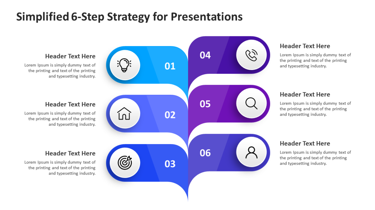 Simplified 6 Step Strategy for Presentations - SlideFeast