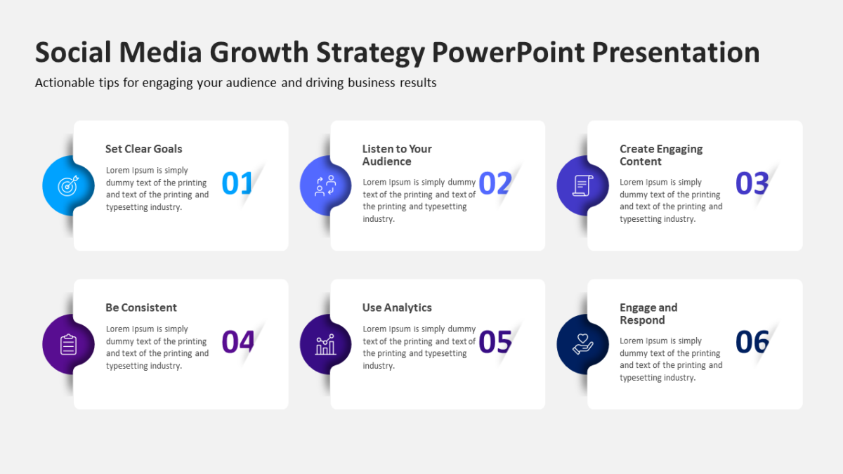 Social Media Growth Strategy PowerPoint Presentation - SlideFeast