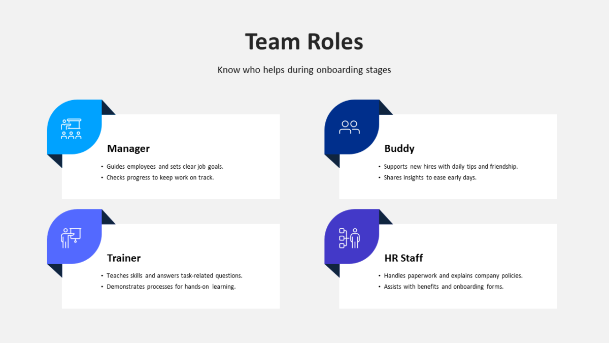 Team Roles PowerPoint Template - SlideFeast